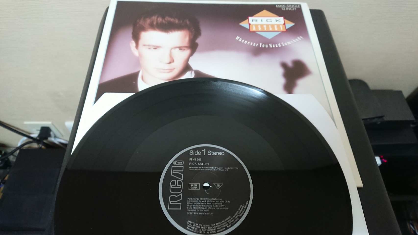 Rick Astley 1987年12インチシングルEurope盤とUS盤とUK盤比較 - レコードデジタルラボ